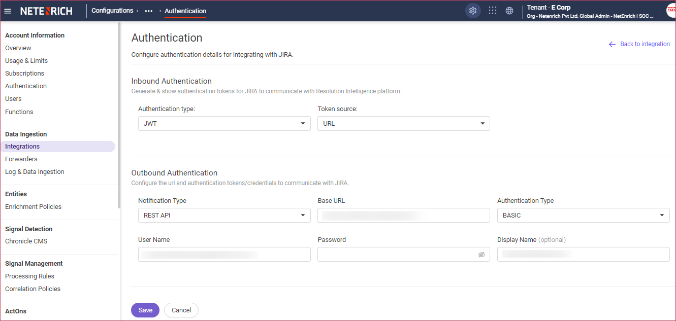 Jira Integration Guide – Netenrich