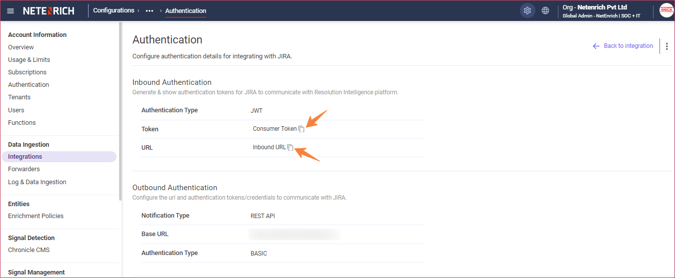 Jira Integration Guide – Netenrich