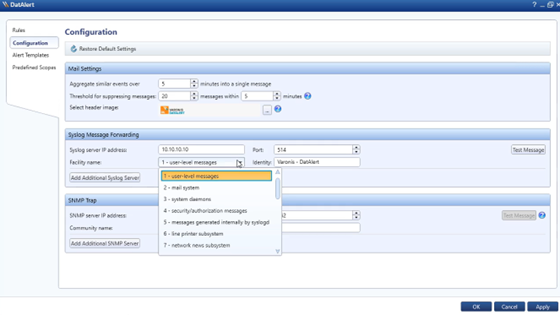 Varonis Syslog configuration – Netenrich