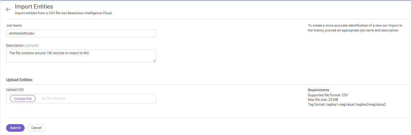 Import Entities – Netenrich