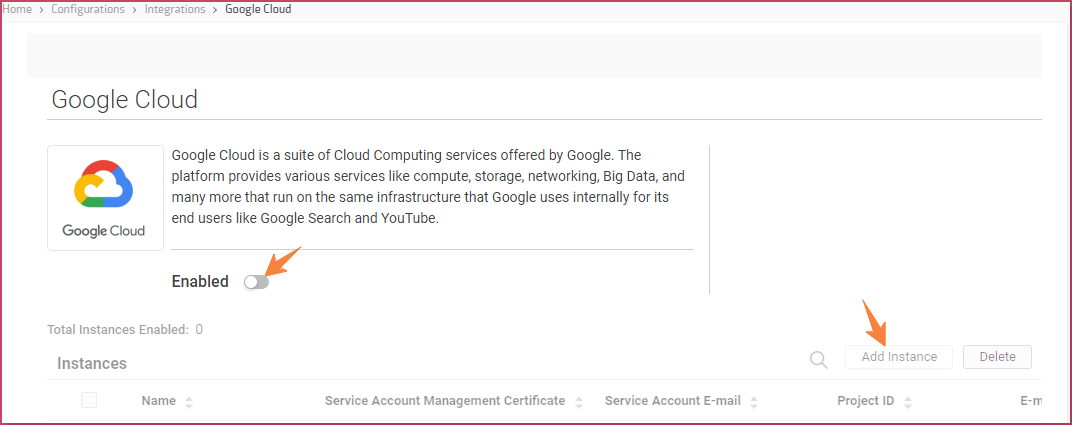 Google Cloud Integration Guide – Netenrich